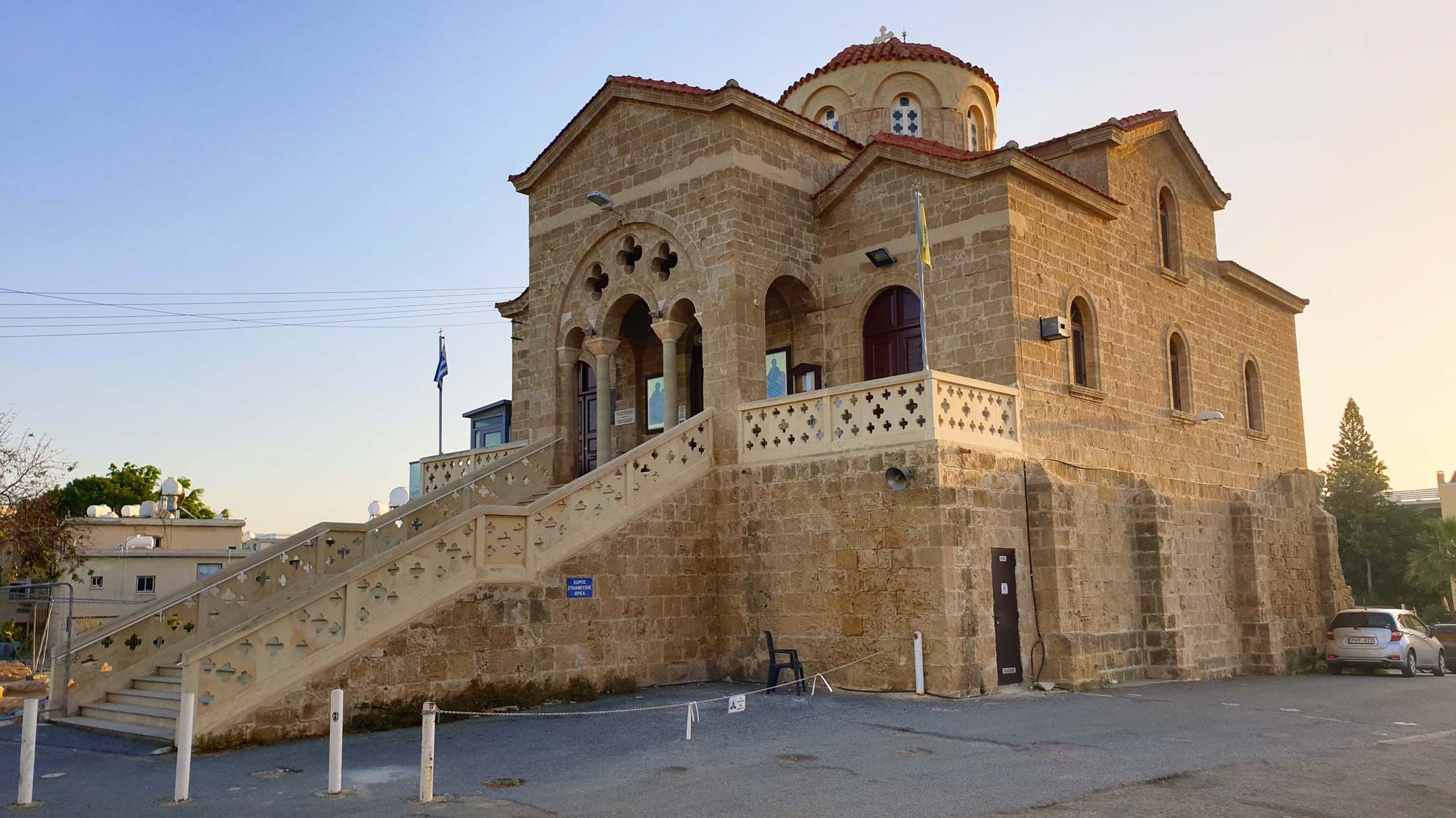 Parcours numéroté et commenté pour explorer Paphos ( Chypre )